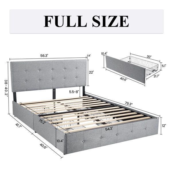 Mercury Row® Silvester Upholstered Platform Storage Bed And Reviews Wayfair